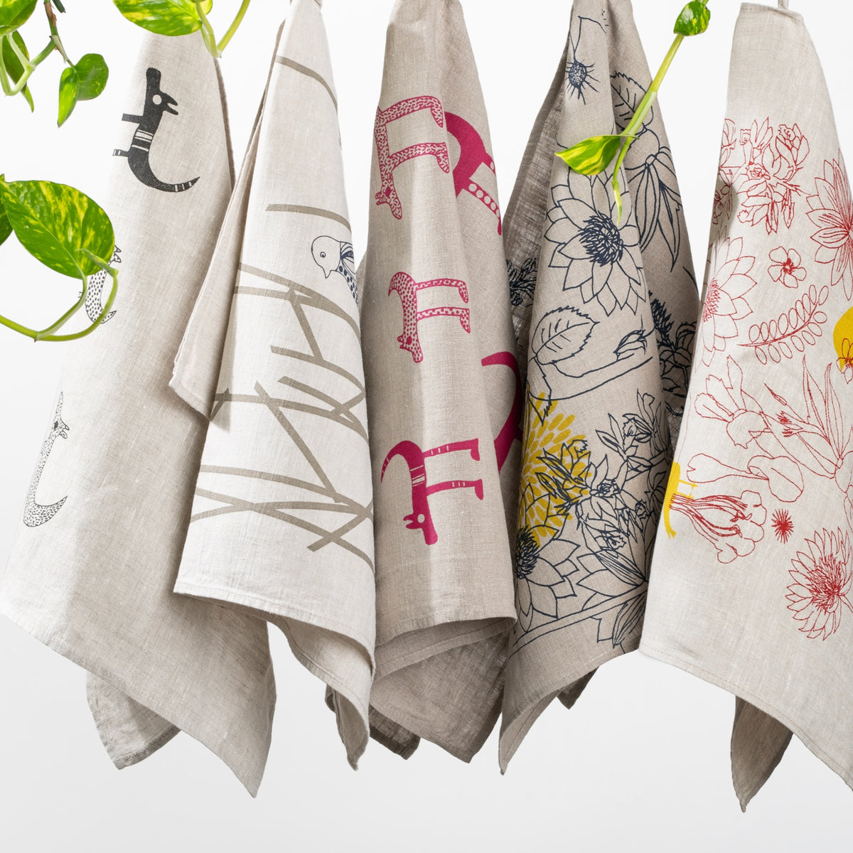 Linen dishcloths, Dogs – l'empreinte coopérative
